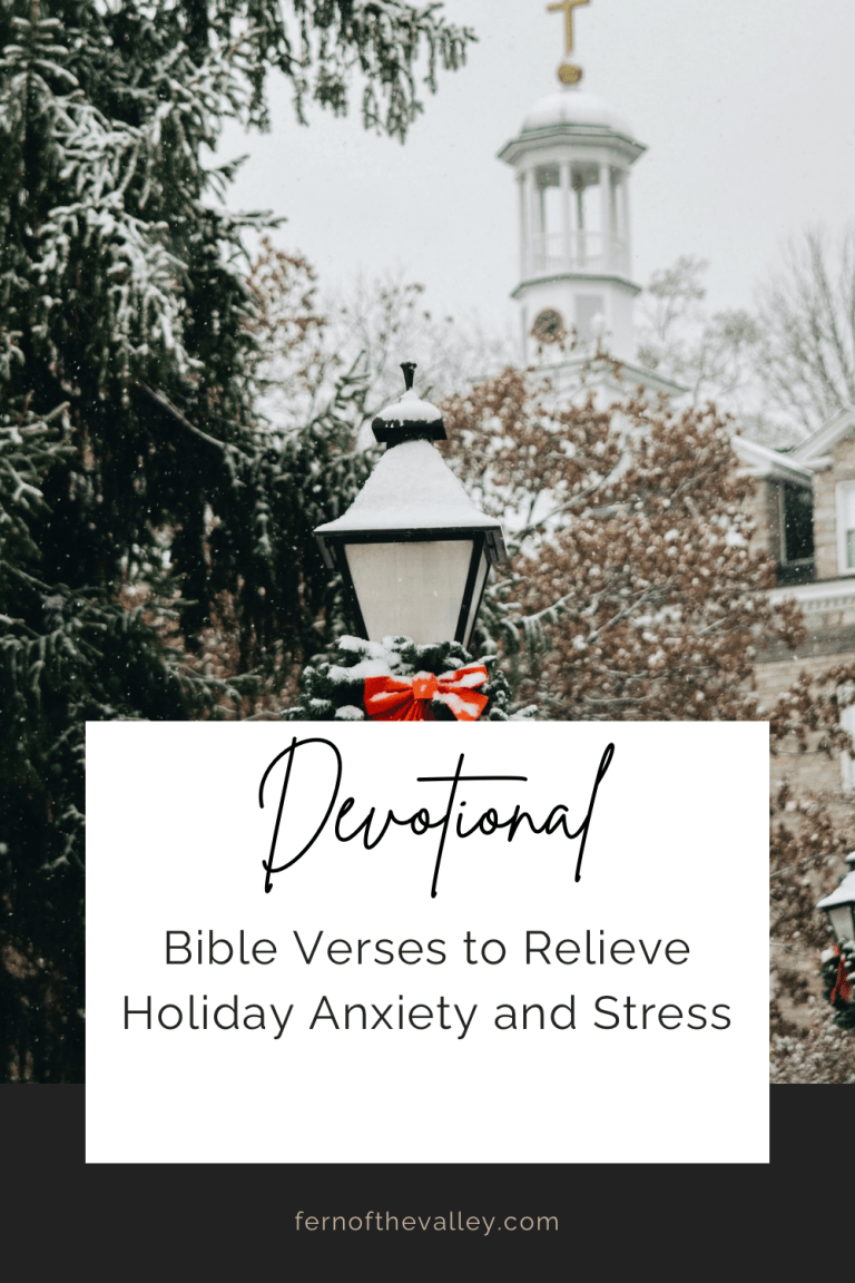 Bible Verses to Relieve Holiday Anxiety and Stress – Fern Of The Valley